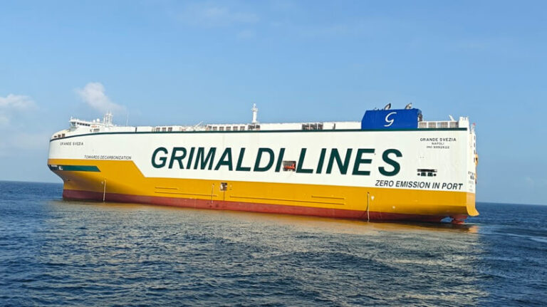 Grimaldi presenta la Grande Svezia: ecco la nuova nave Ammonia Ready